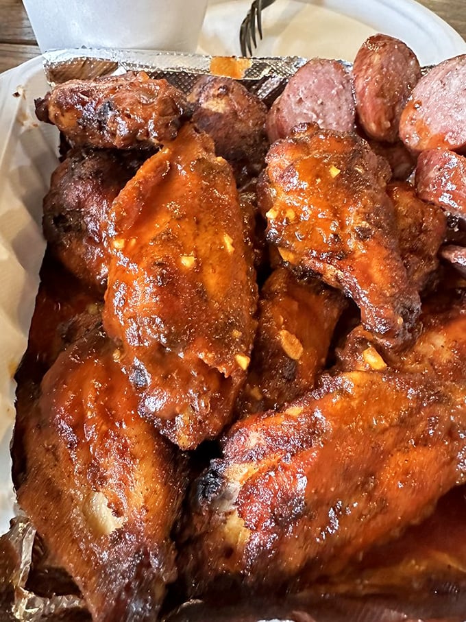 Wings that have been introduced to smoke before sauce, creating a flavor marriage that would make cupid jealous.