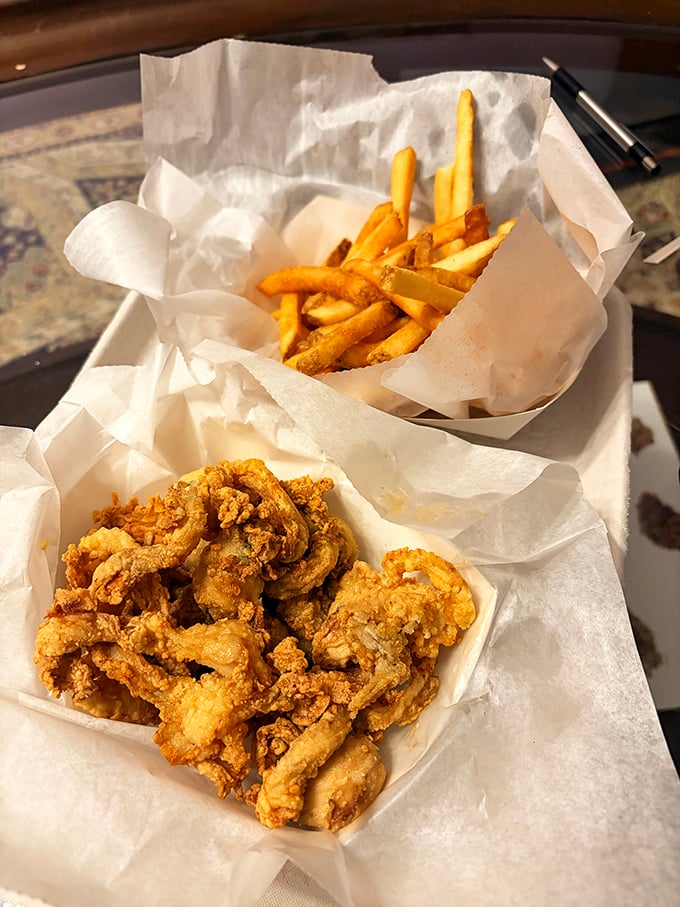 Whole-belly clams fried to crunchy perfection—the kind that make you wonder why you ever eat anything else.