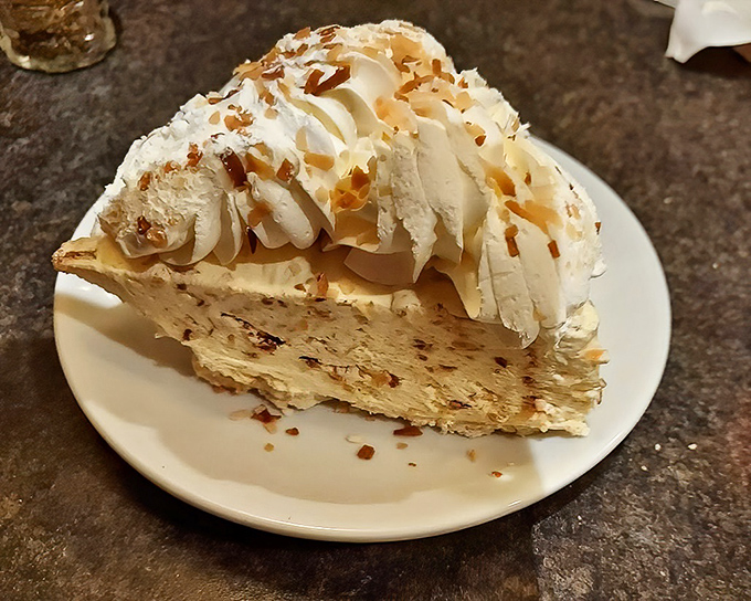 The coconut cream pie at York isn't just dessert; it's a fluffy cloud of sweet nostalgia topped with toasted coconut that whispers, "Diet tomorrow."