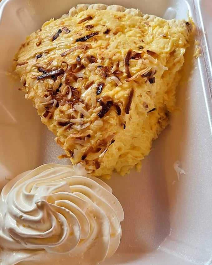 This coconut cream pie with its toasted topping isn't just dessert—it's the grand finale your taste buds have been waiting for all evening.
