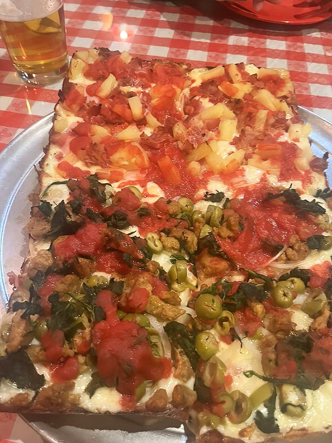 Those caramelized edges are the pizza equivalent of finding extra fries at the bottom of the bag—pure joy.