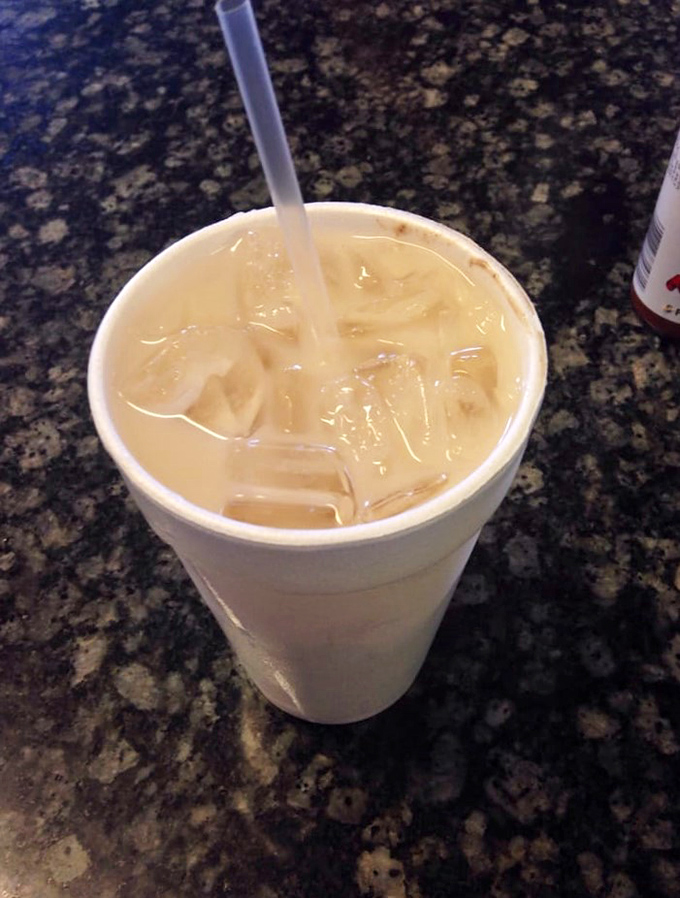 A frosty horchata—the unofficial beverage of taco enlightenment—provides sweet relief between bites of spicy salsa.