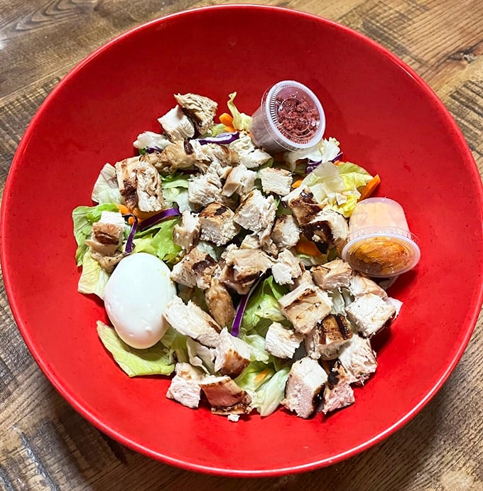 A chicken salad that doesn't apologize for being healthy—because it's too busy being delicious.