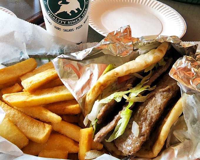 The humble gyro – where thinly sliced meat, fresh veggies, and pillowy bread come together in a handheld Mediterranean vacation.