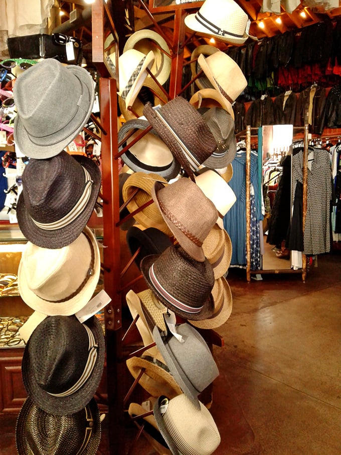 The hat wall at Jet Rag offers headwear solutions for everything from Kentucky Derby aspirations to incognito coffee runs.