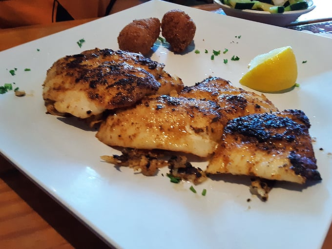 Perfectly blackened fish that flakes at the mere suggestion of your fork—this is what Florida seafood is all about.