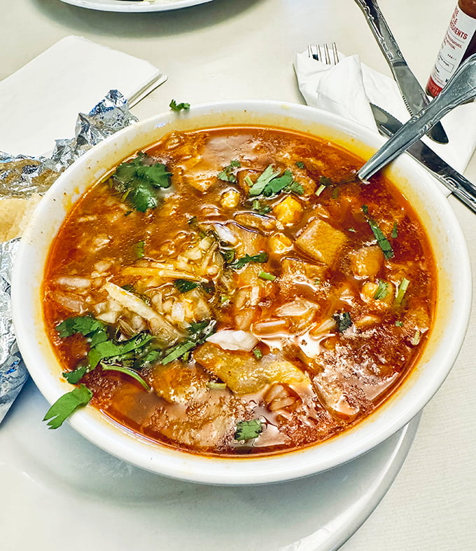 A bowl of menudo so authentic it could tell stories. Fragrant, hearty, and the perfect remedy for whatever ails you.