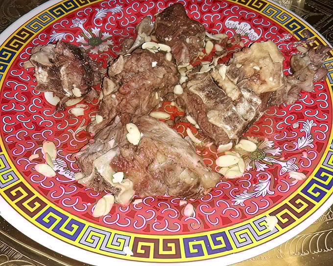Honey-glazed lamb that makes you wonder why you've wasted years eating meat any other way, with each tender morsel telling a different spice story.