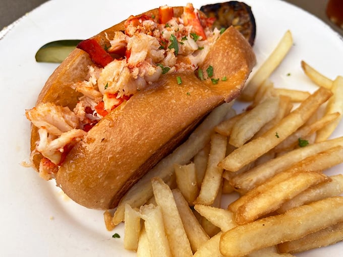 This lobster roll isn't just lunch—it's a buttery, toasty love letter from the sea that makes you forget you have other food options.