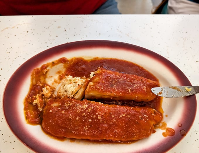 Manicotti that makes you understand why pasta has survived as comfort food for centuries – it's a hug on a plate.