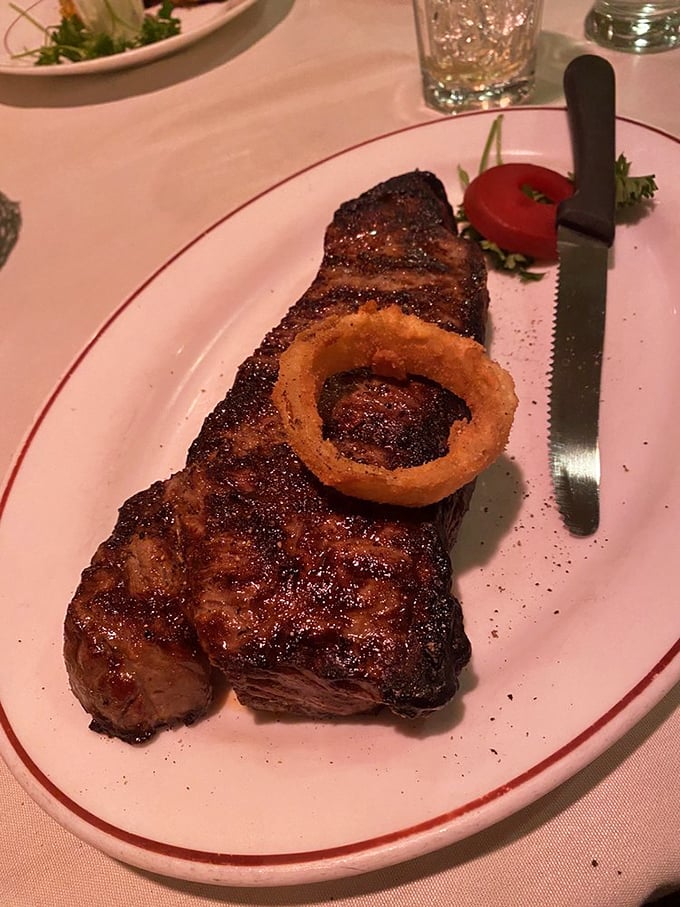 This New York Strip has the kind of char that makes you want to send a thank-you note to fire for existing.
