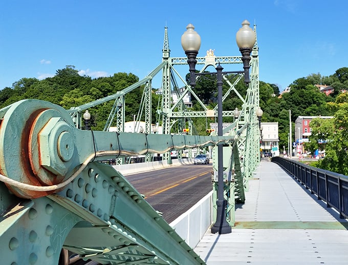 The iconic Northampton Street Bridge connects Phillipsburg to Easton, PA—a relationship that's like having a second kitchen in your neighbor's house.