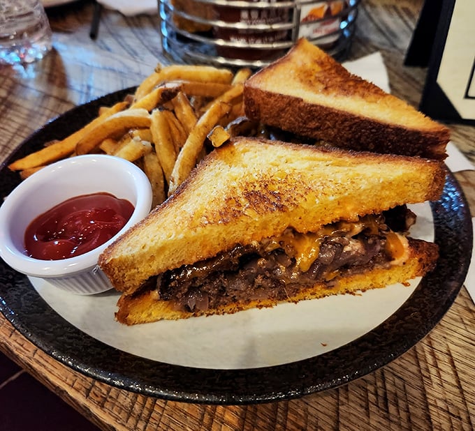 The patty melt – that magical middle ground between burger and grilled cheese that makes you wonder why all sandwiches aren't this brilliant.