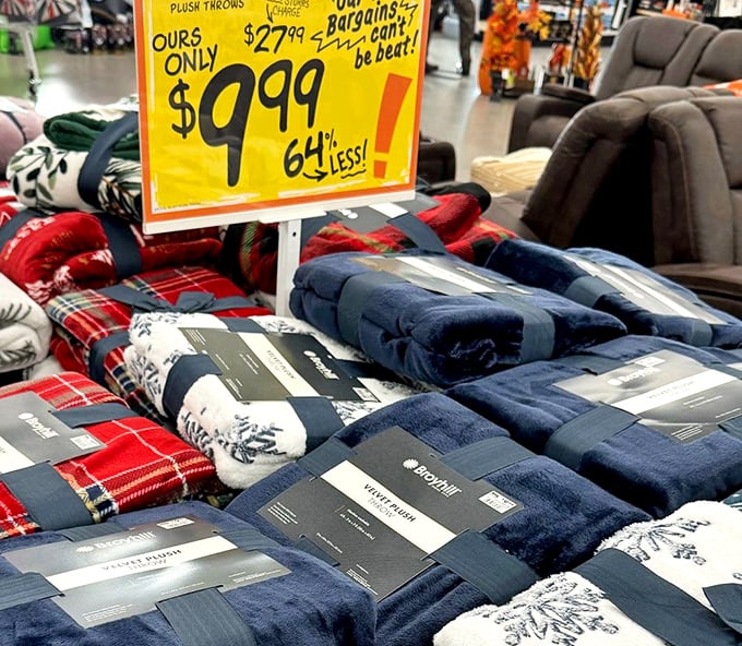 Plush throws that promise Netflix marathons will be 64% cozier. The price tags make impulse buying a financially responsible decision.