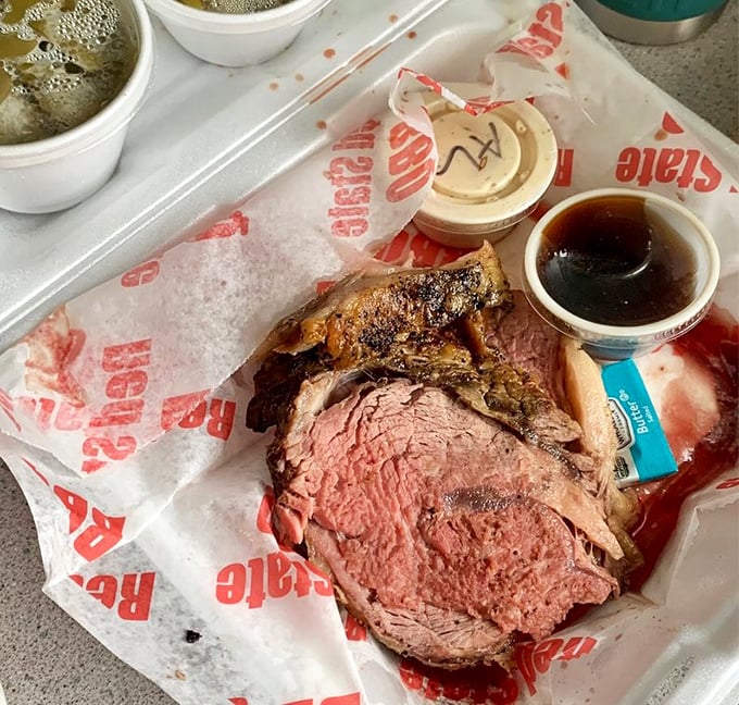 That smoke ring on the prime rib isn't just for show—it's a timeline of patience, a pink badge of honor earned through hours of low-and-slow dedication.