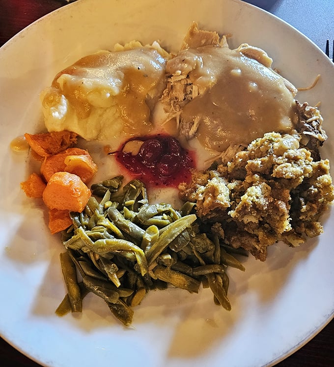 Thanksgiving called—it wants its perfect plate back. Turkey, stuffing, and all the fixings create an edible time machine to holiday bliss.