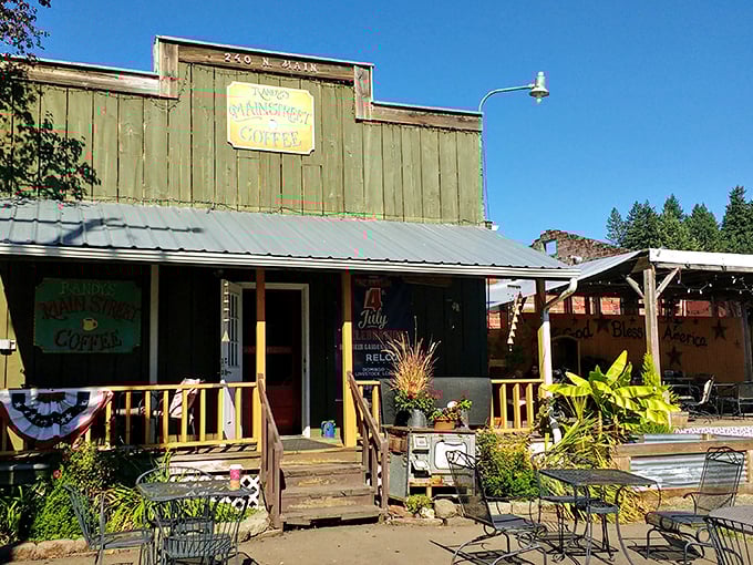 Randy's Main Street Coffee offers the perfect blend of rustic charm and caffeine—exactly what you need before a day of serious antique hunting.