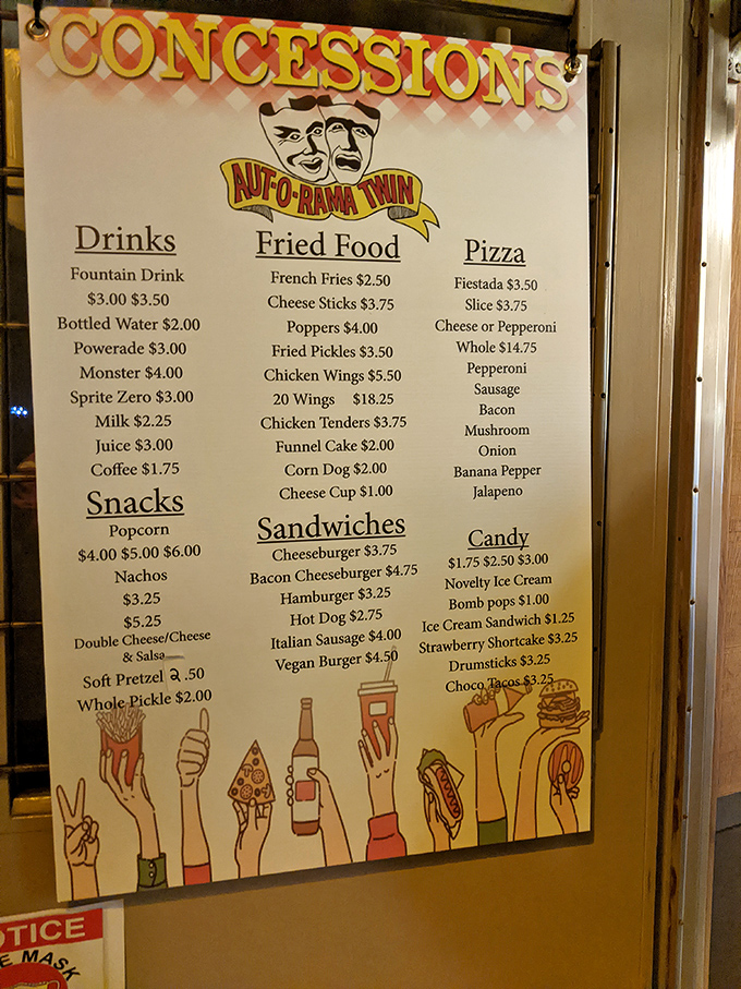 The menu board that launched a thousand cravings. From funnel cakes to pizza, this isn't diet food—it's happiness on a paper plate.