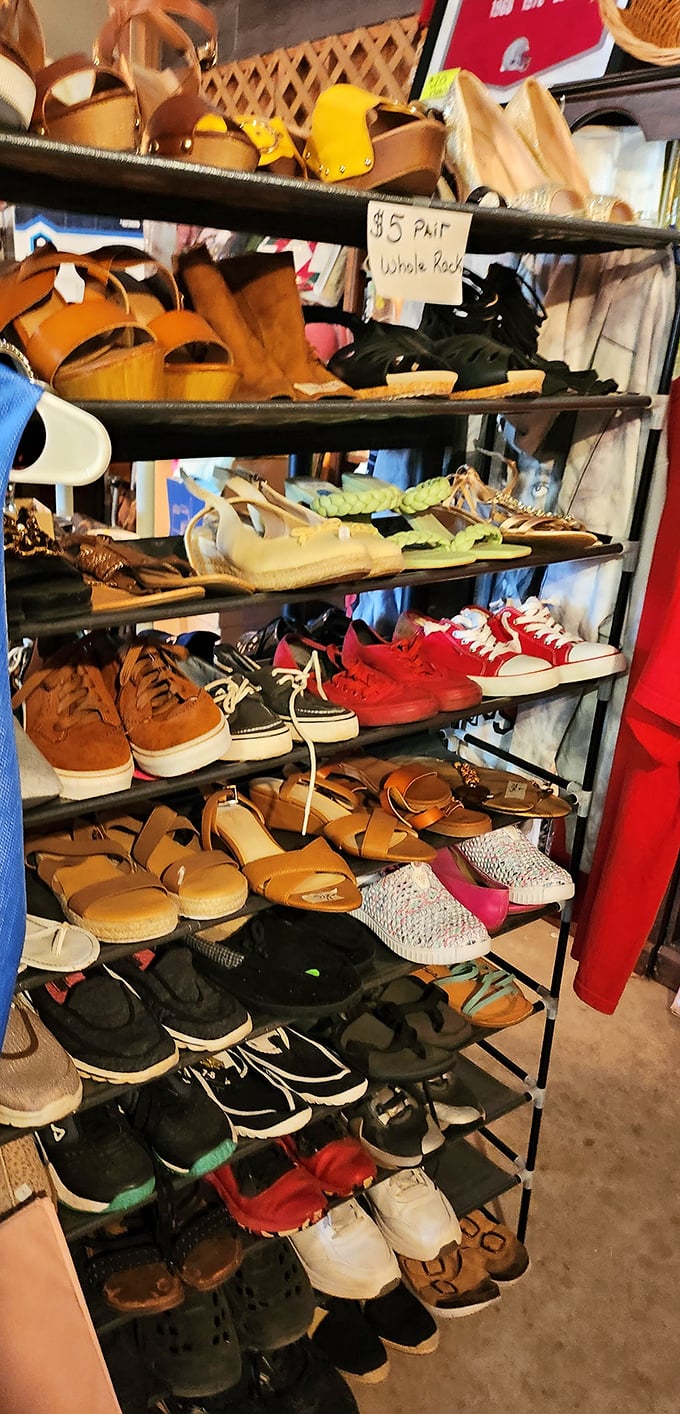 Shoe shopping without the mall prices! From practical sandals to statement sneakers, this vendor has your feet covered—literally.