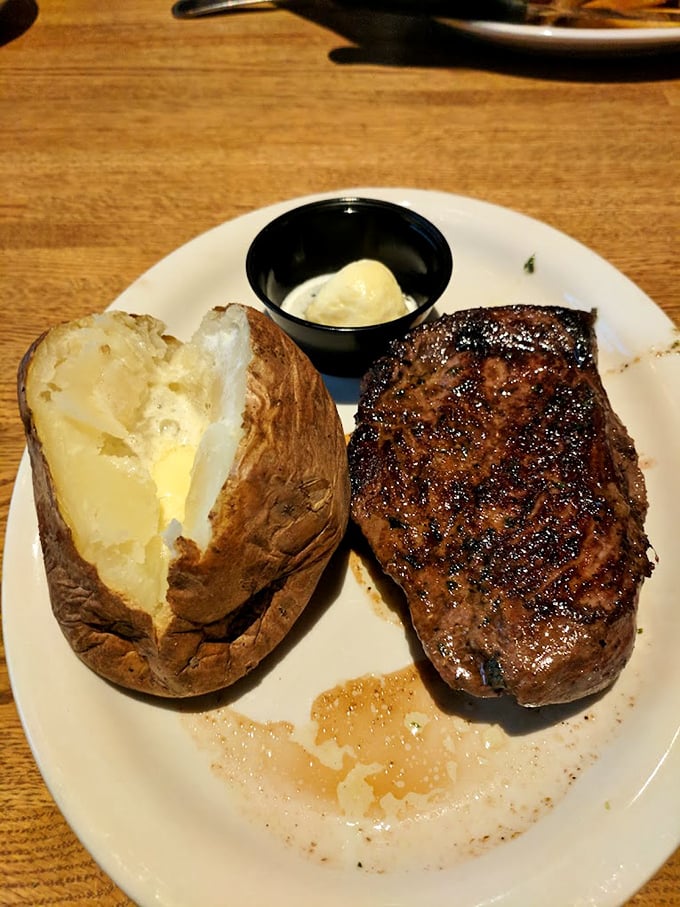 This sirloin and baked potato duo is the culinary equivalent of a power couple—individually impressive but absolutely unstoppable together.