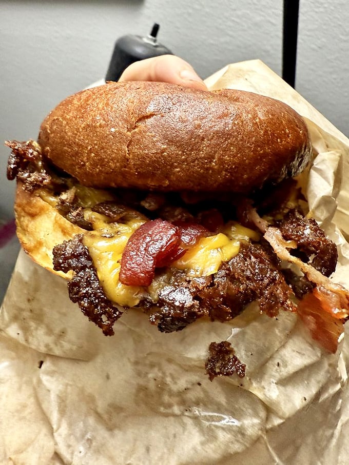 Those crispy edges could make a vegetarian reconsider their life choices – that's the power of proper griddling.
