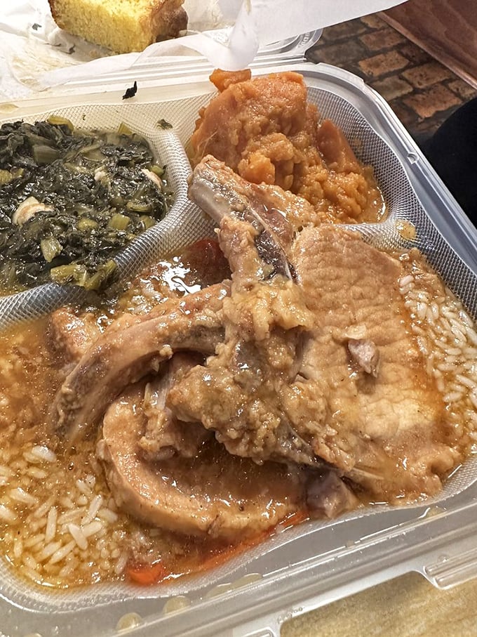 These smothered pork chops aren't just cooked—they're loved into existence. The kind of dish grandmothers approve of and cardiologists politely ignore.
