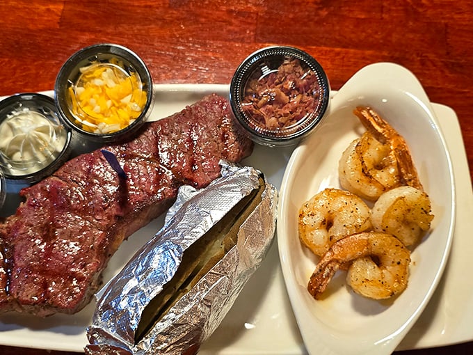 Surf meets turf in this classic pairing that never goes out of style. Like Sinatra and bourbon, some combinations are simply timeless.