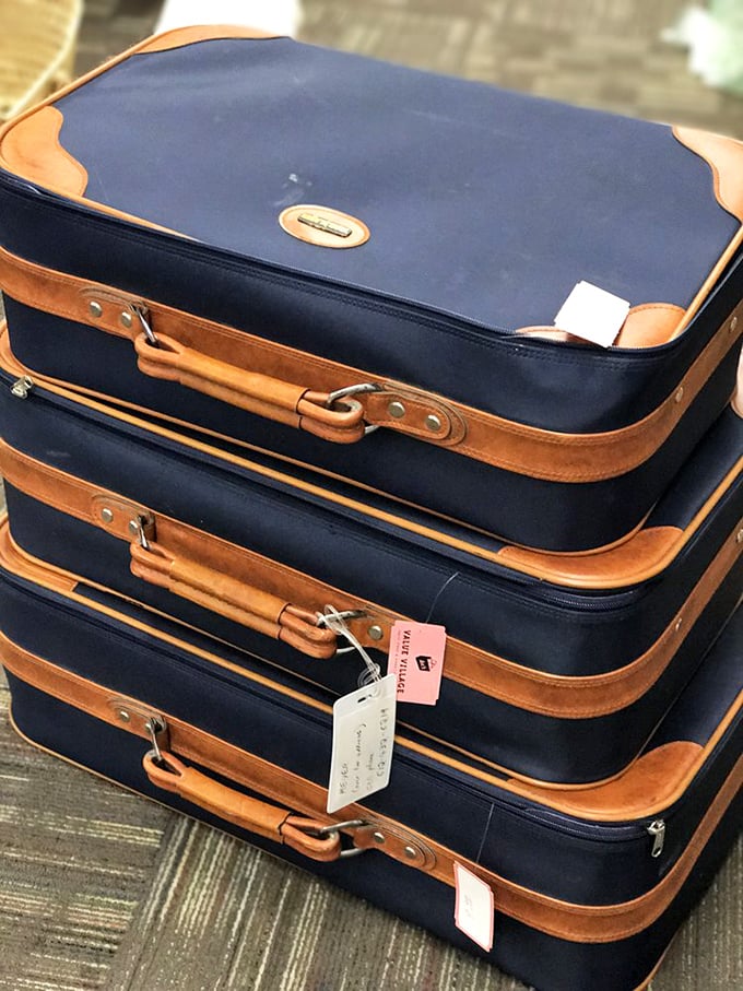 Luggage that's been more places than most of us, ready for one more adventure.