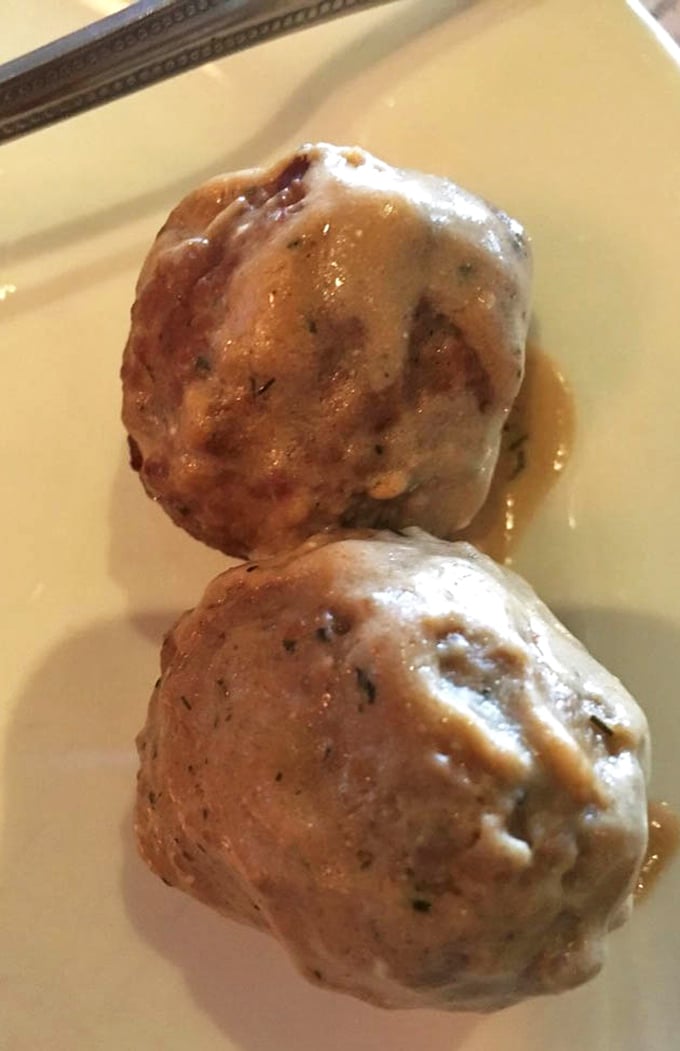 Swedish meatballs bathed in creamy sauce—comfort food diplomacy that would make both grandmothers and IKEA shoppers nod in approval.