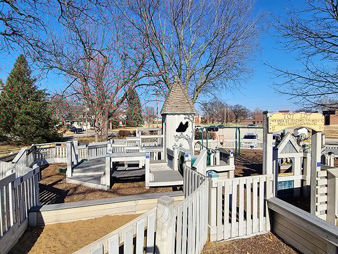 Swensson Park's whimsical playground looks like something straight out of a Swedish children's book—imagination knows no borders here.