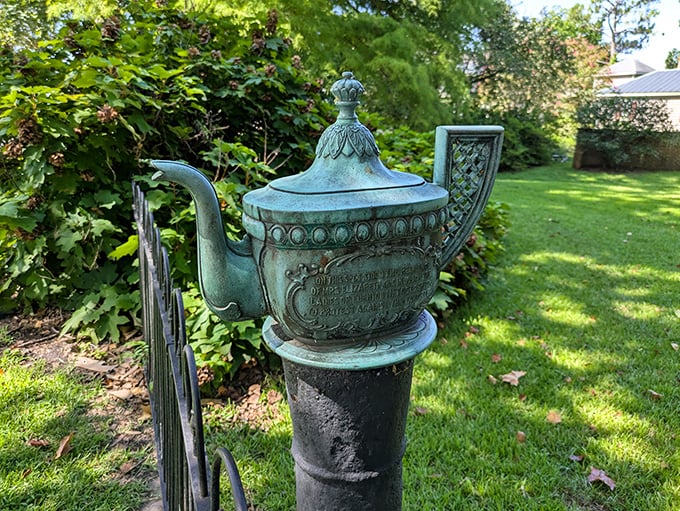 This isn't just any teapot monument—it's a bronze reminder that Edenton's women were stirring up revolution before it was fashionable.