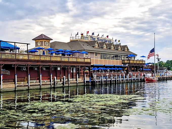 Waterfront dining at its finest! The Boardwalk complex serves up Lake Erie perch with a side of harbor views that no five-star restaurant could match.