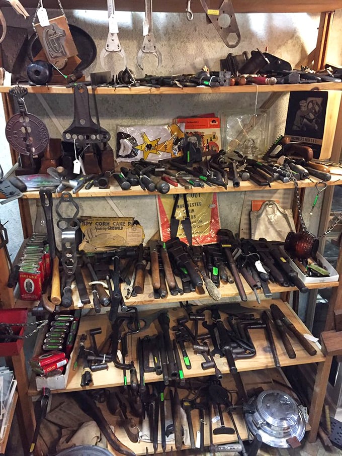 Tools with souls – each worn handle and patina tells of garages, workshops, and Saturday projects from generations who fixed rather than replaced.