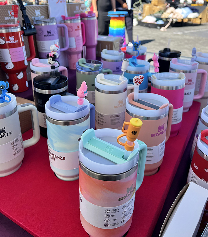 The Stanley cup competition is fierce, but it's not hockey – it's hydration! These colorful tumblers with whimsical toppers transform boring water breaks into moments of joy.