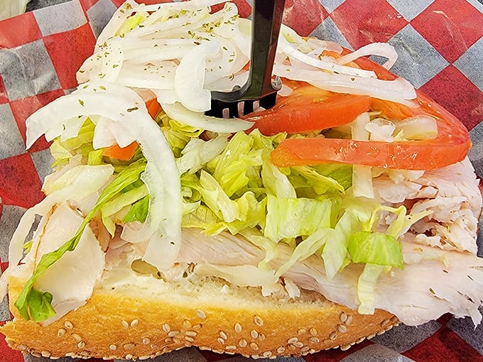 Fresh, vibrant, and piled high – this turkey hoagie proves Chubby's isn't just a one-hit wonder in the sandwich symphony.