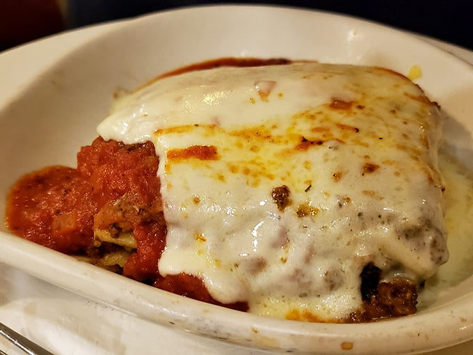 Layers of cheese, sauce, and tender veal create an Italian symphony that would make even the most stoic nonna shed a tear of approval.
