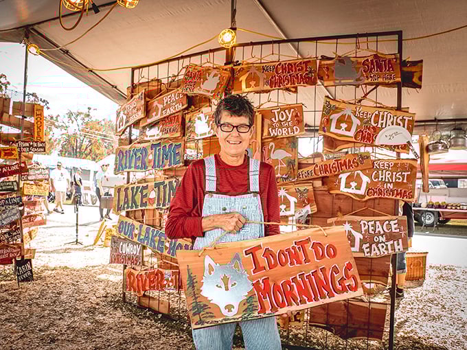 "I Don't Do Mornings" – the unofficial motto of night owls everywhere. Handpainted signs that speak to your soul and your living room wall.