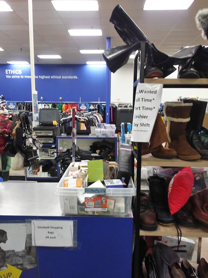 The women's shoe section rivals Imelda Marcos' closet, minus the dictator husband and outrageous price tags. Heels, flats, and everything between await.
