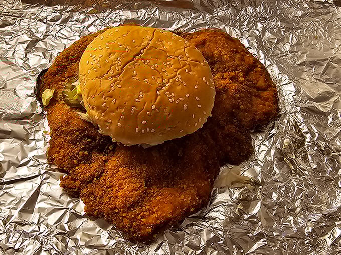 The breaded tenderloin that ate Manhattan. Indiana's signature sandwich spills gloriously over its bun in a crispy-fried act of delicious defiance.