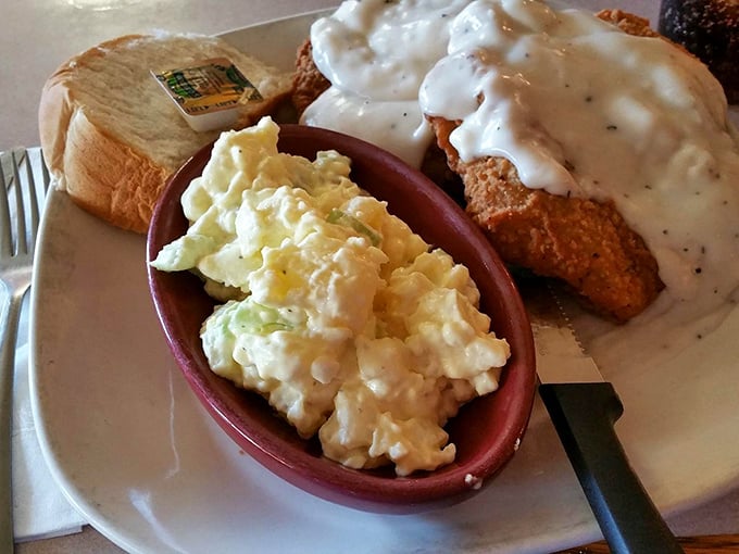 When your breakfast plate includes chicken-fried steak smothered in gravy, you know someone understands proper comfort food.