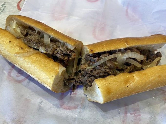 The holy grail of Philadelphia—a proper cheesesteak with tender meat and just the right bread-to-filling ratio. No passport required for this authentic Philly experience.