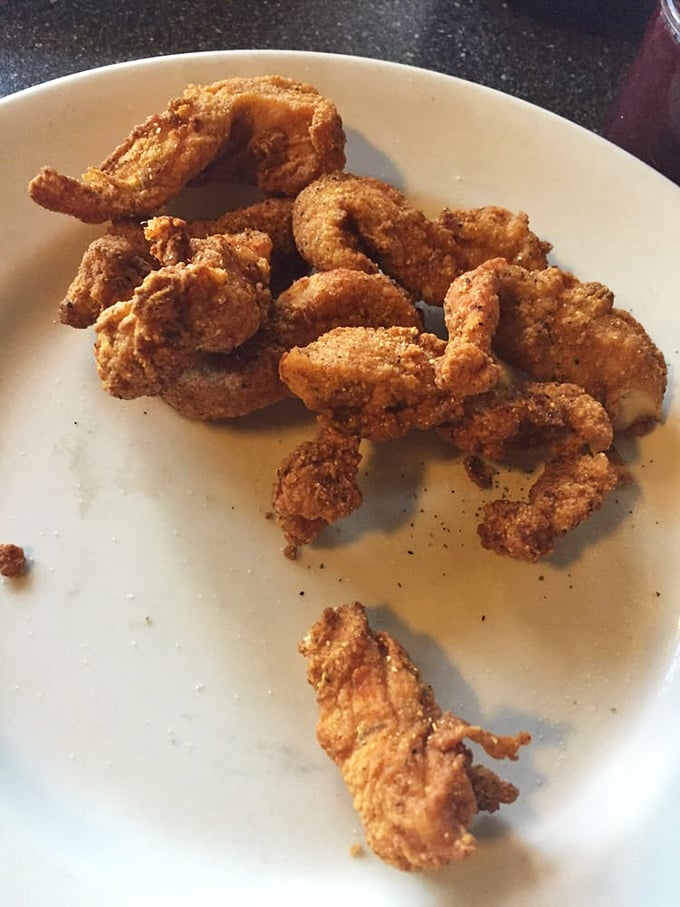 These golden-brown chicken tenders aren't just fried – they're transformed into crunchy vessels of joy that make adults remember why kids' menus exist.