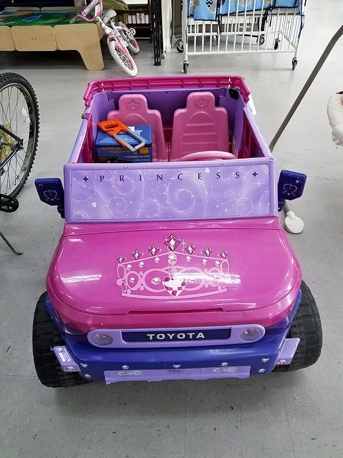 Some kid is about to have the best day ever when their parents discover this princess ride-on Toyota at a fraction of retail price.