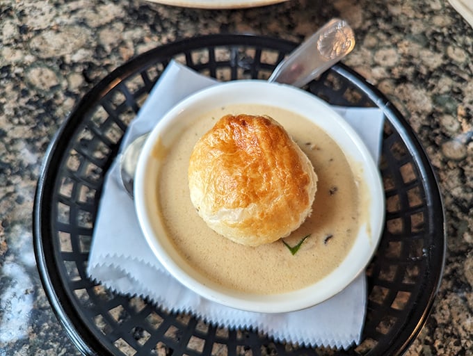This isn't just clam chowder—it's a creamy ocean symphony in a bowl that makes you wonder why you'd ever settle for the canned stuff.