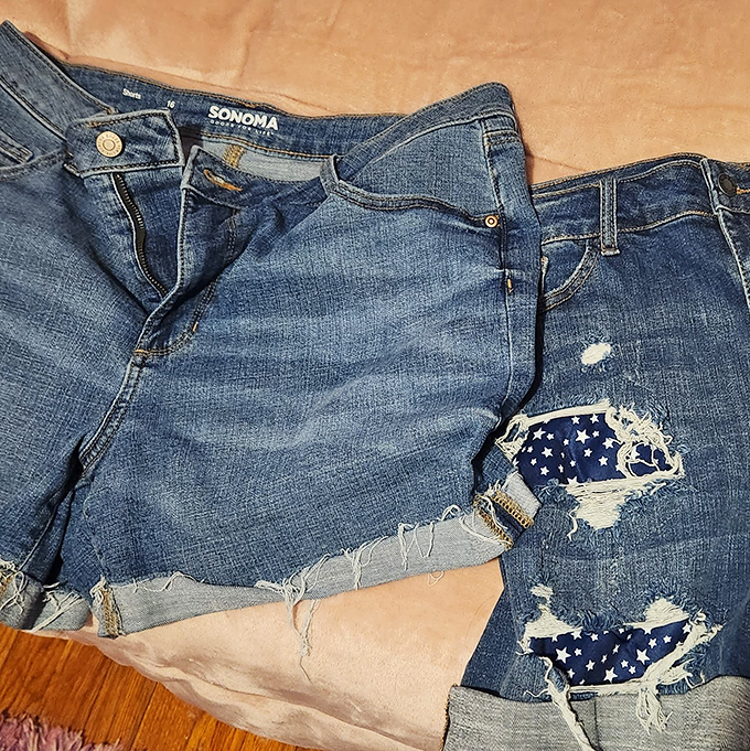 Denim dreams come in all shapes and sizes—from classic cutoffs to star-spangled statement pieces waiting for their second act.
