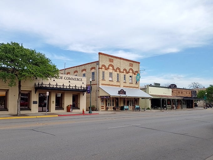 Downtown Boerne's Chamber of Commerce anchors a street where small businesses thrive, proving Main Street America still exists—and it's more charming than ever.