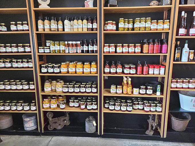The jam collection rivals your aunt's pantry after harvest season—except these won't sit unopened until next Christmas.