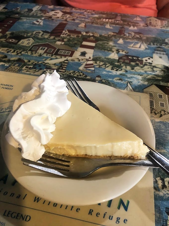 Key lime pie that strikes that perfect sweet-tart balance—like Florida sunshine with just enough cloud to keep things interesting.