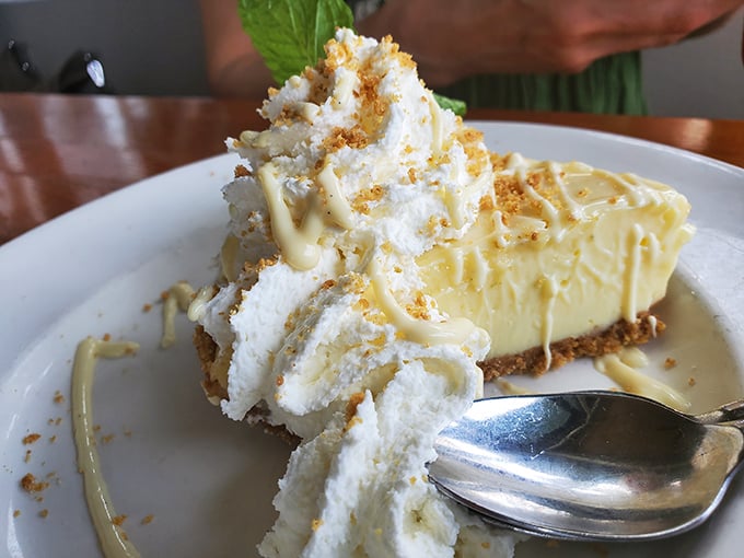 Key lime pie that strikes the perfect balance between sweet and tart—Florida sunshine transformed into dessert form.