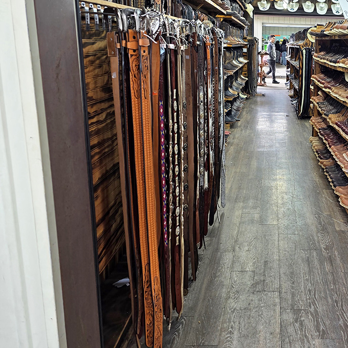 Leather belt alley—where the perfect waist accessory awaits. Like choosing the right wine with dinner, finding your ideal belt is an art form.